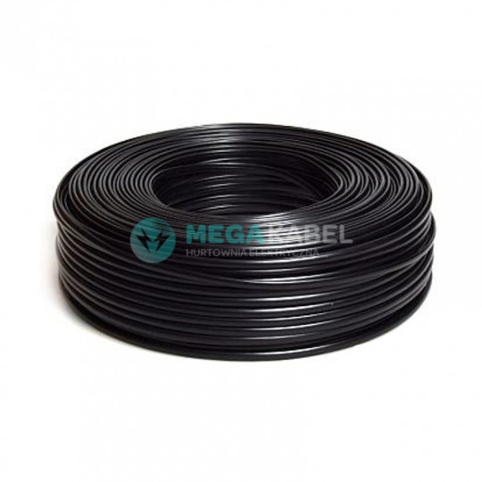 Flat phone cable 4-żyły black